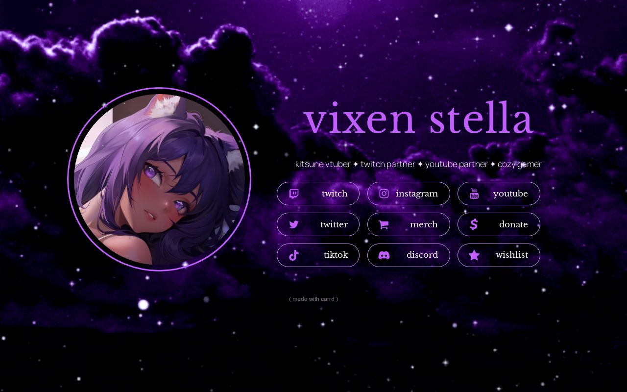 Vixen Stella Carrd